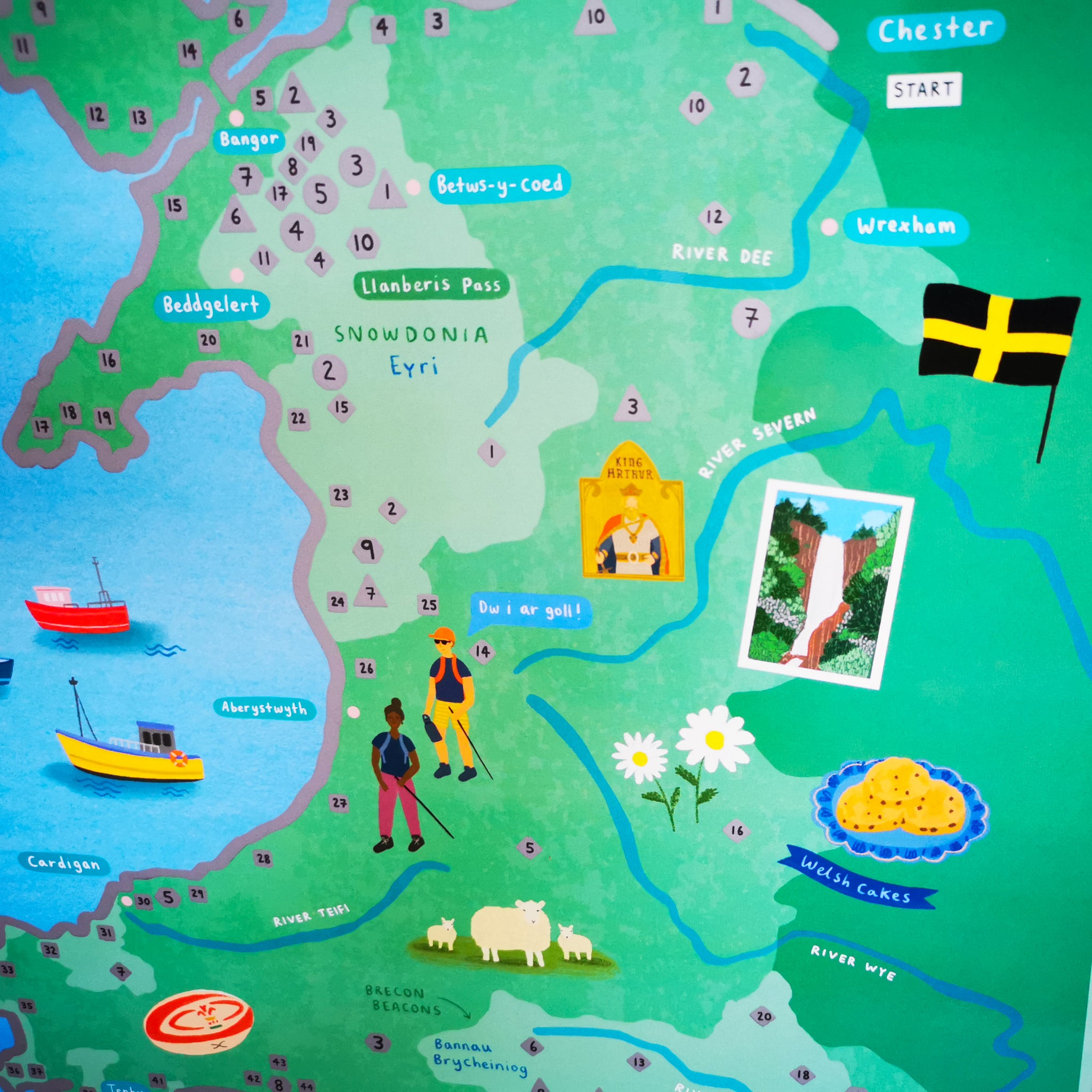 Wales Coast Path Scratch Off Poster – Outdoor Scratch Maps