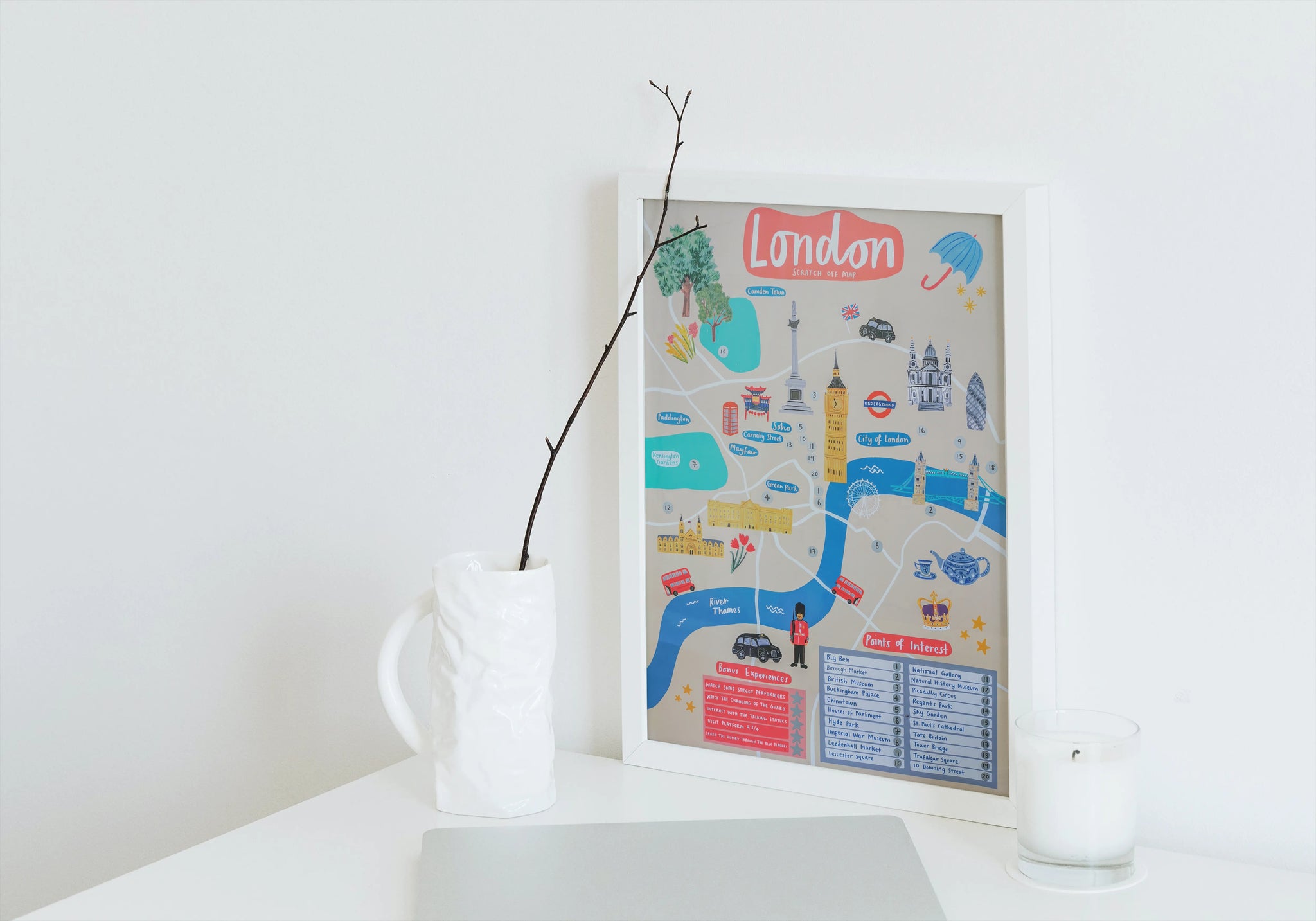 London Map Scratch Off Poster – Outdoor Scratch Maps